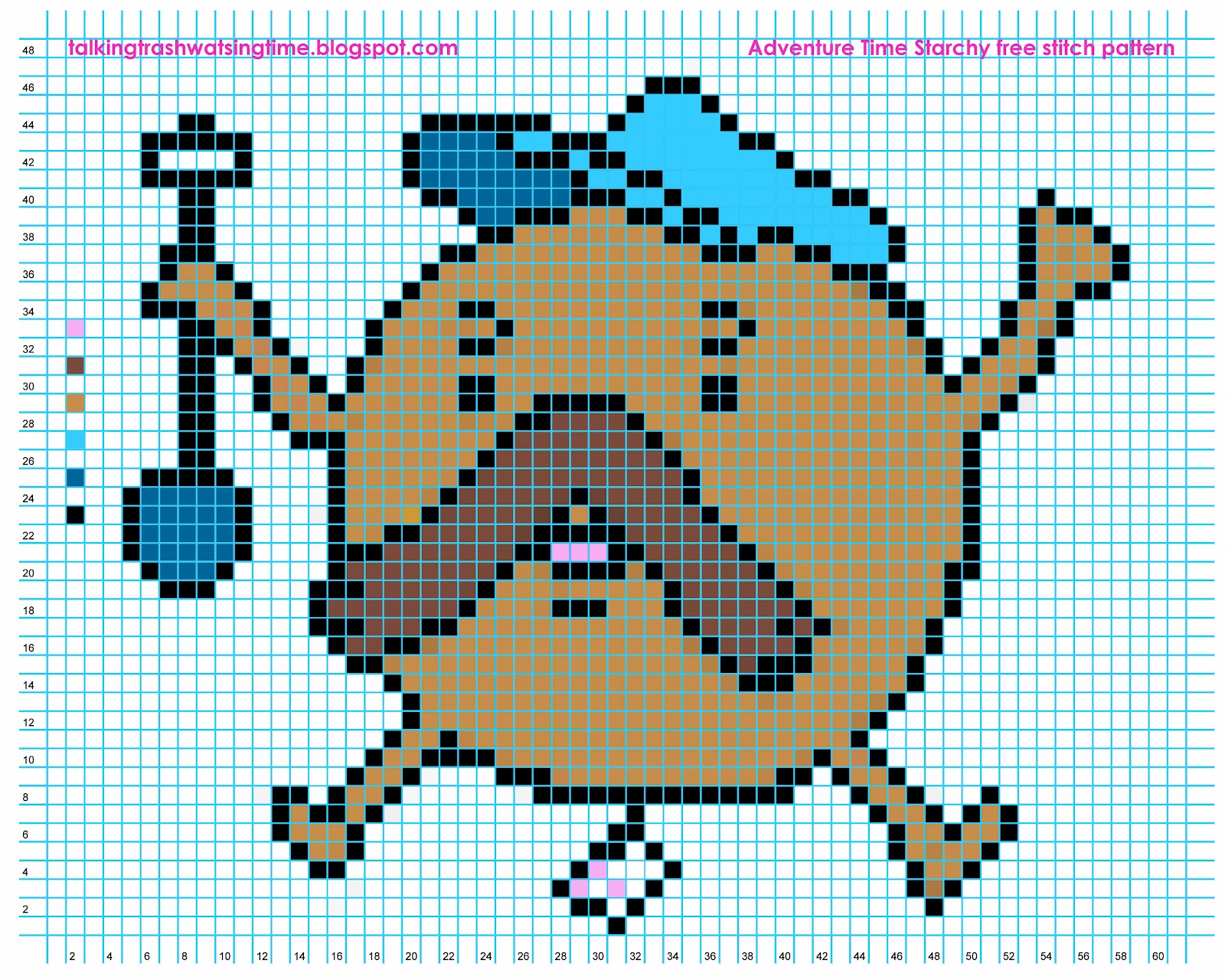 Starchy Adventure Time cross stitch | FREE PATTERN | Now thats Peachy
