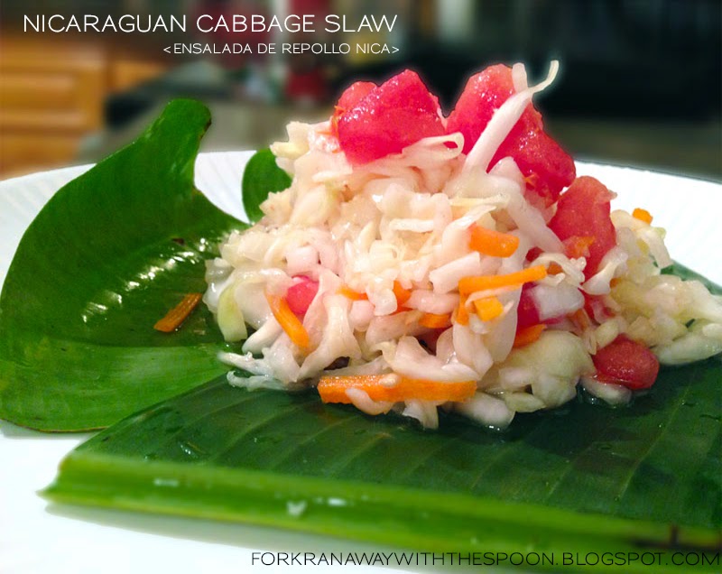 The Fork Ran Away with the Spoon: Nicaraguan Cabbage Slaw or Ensalada ...