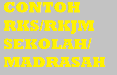 CONTOH RKS/RKJM SEKOLAH/MADRASAH | SOAL ULANGAN