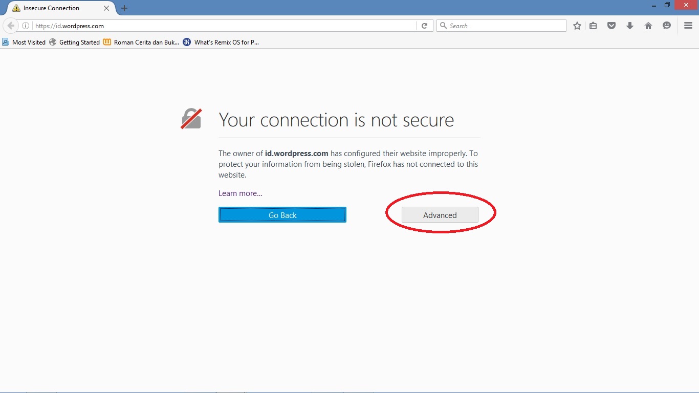 Cara Mengatasi Insecure Connection Pada Mozilla ~ Khotfiana