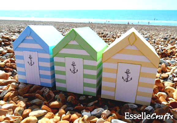 Esselle Crafts: Beach Hut Boxes