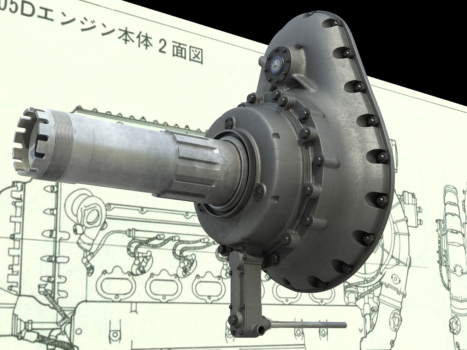 Luftwaffe Lovers: 3D MODELING: Messerschmitt Bf109, engine DB 605D ...