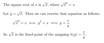 The Java Mathematician: Finding Fixed-Points of Functions