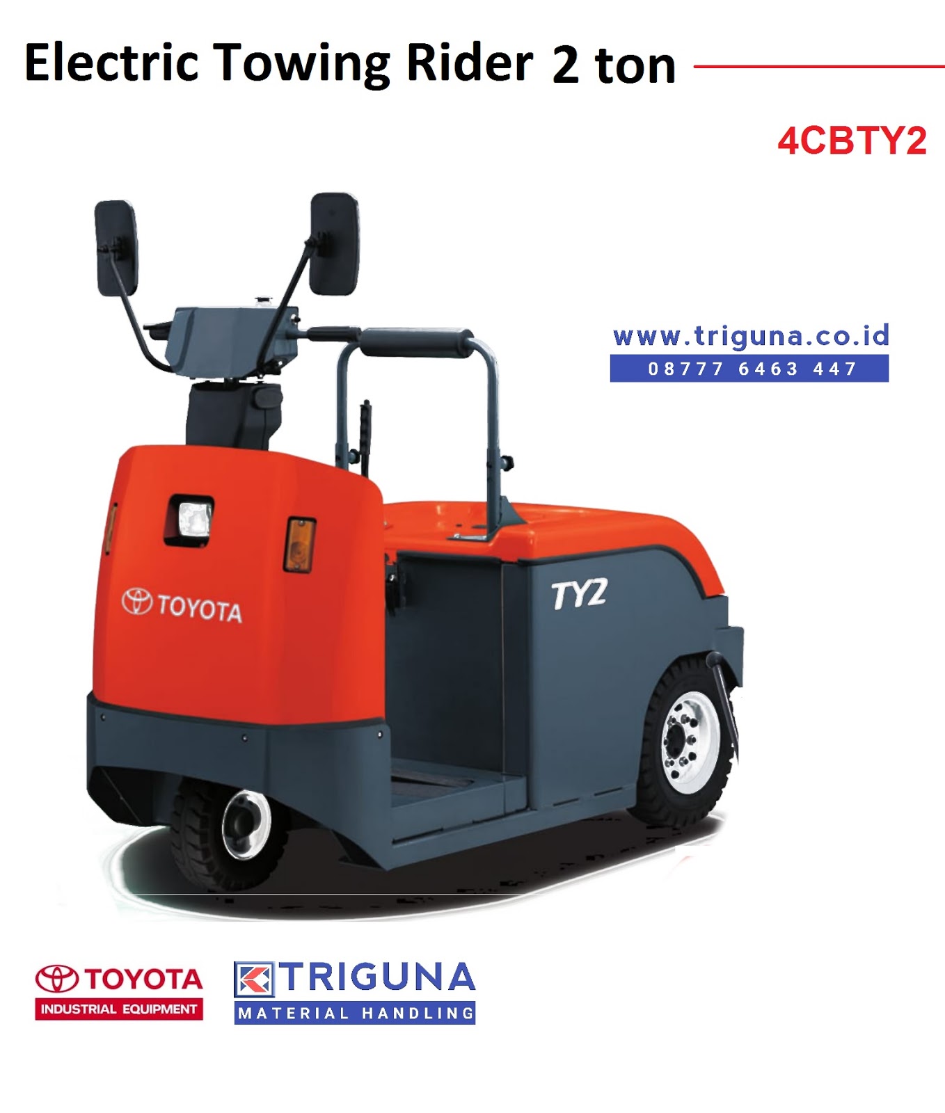 JUAL TOYOTA ELECTRIC TOWING TRACTOR 4CBTY2/ 2 TON CALL 08777 6463 445 ...