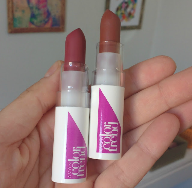 Batons Matte Avon Color Trend Chocolate e Groselha | Blog Nadiele Rosa