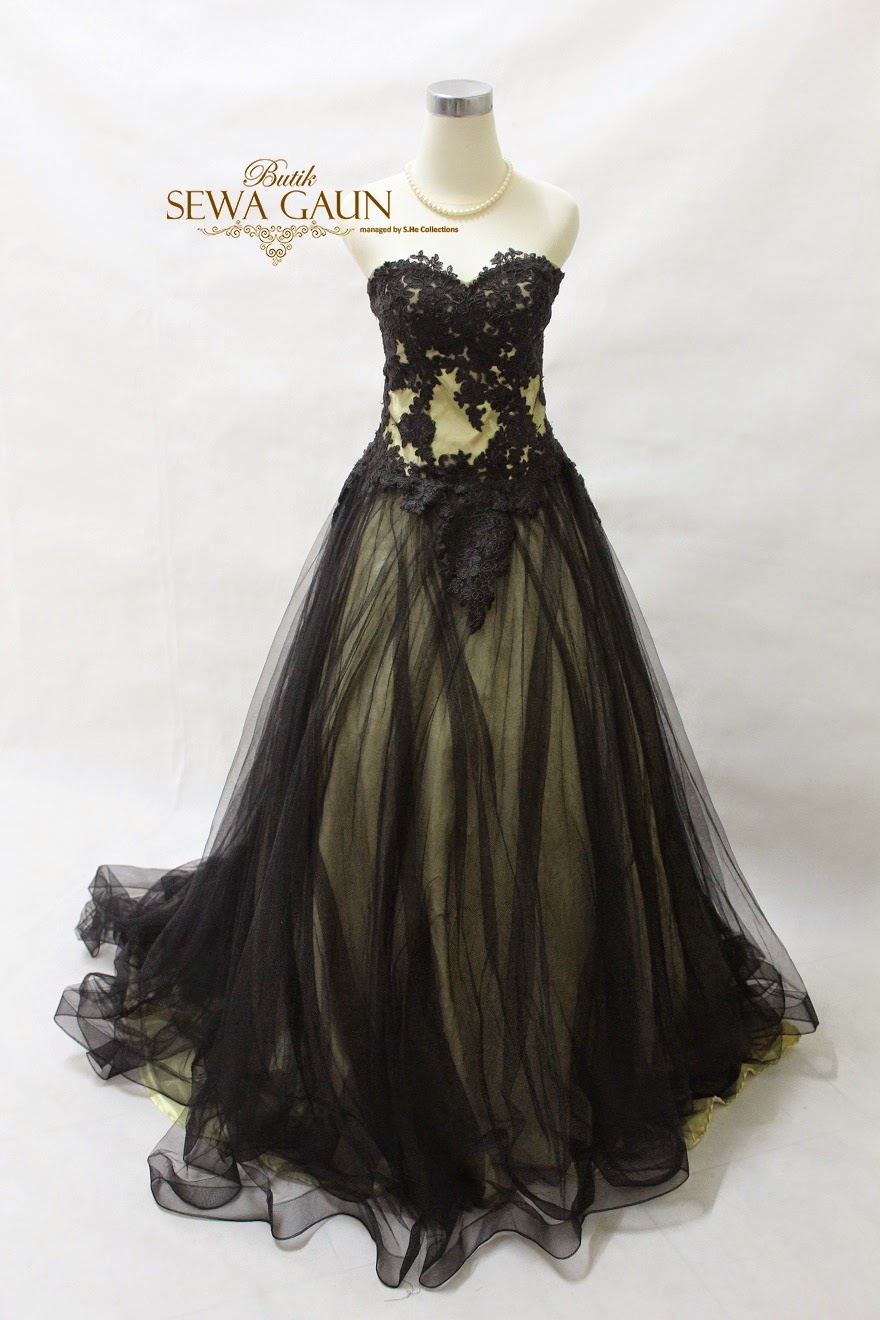 Sewa Gaun Pesta: Sewa Gaun Prewedding Black - New Collections-