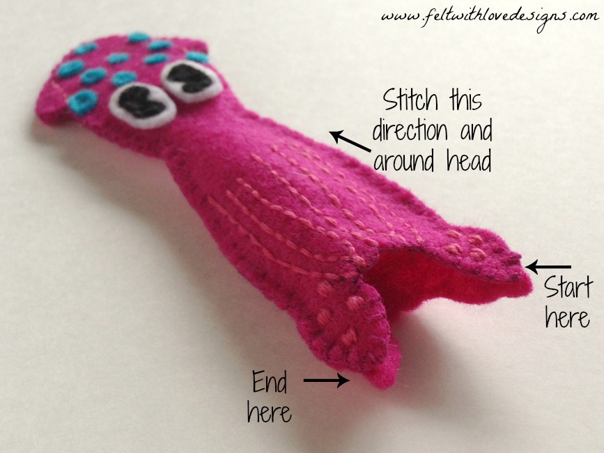 Bugs and Fishes by Lupin: Guest Post: Felt Ocean Finger Puppets Tutorial