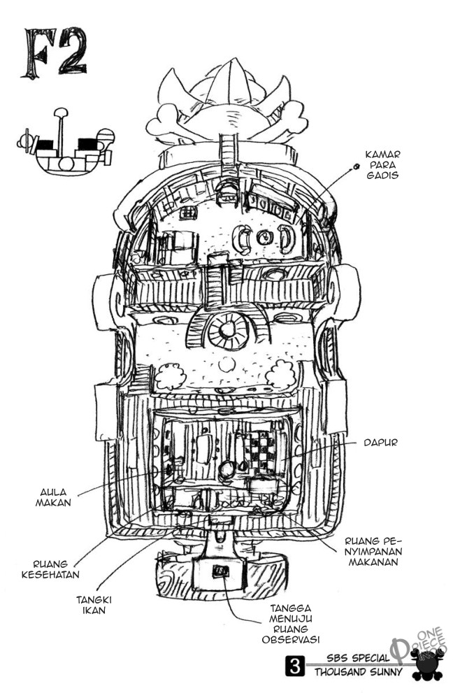 Kapal Bajak Laut Thousand Sunny Go ~ One Piece Ensiklopedia Indonesia