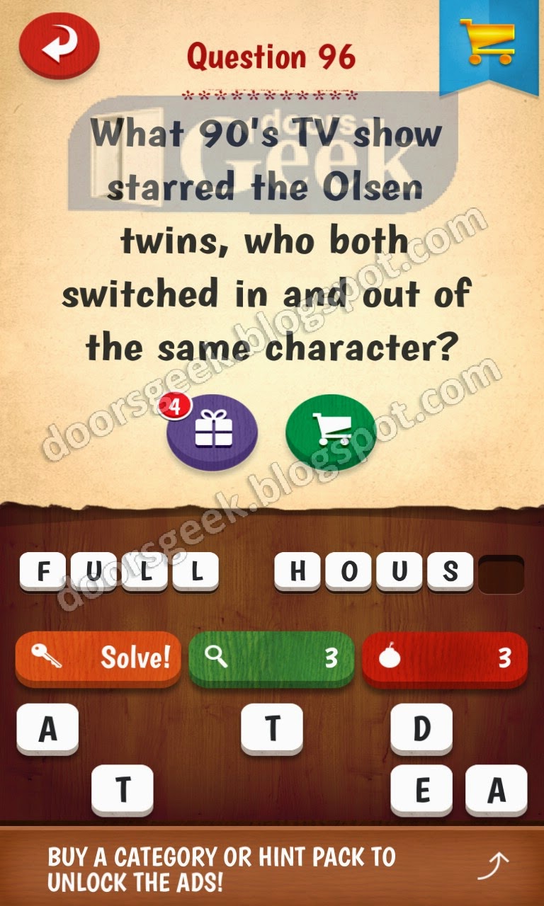 The American Quiz - Level 96 ~ Doors Geek