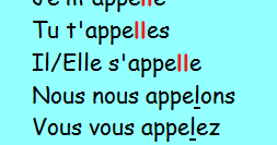 Picasso parlait français: Le verbe S'APPELER