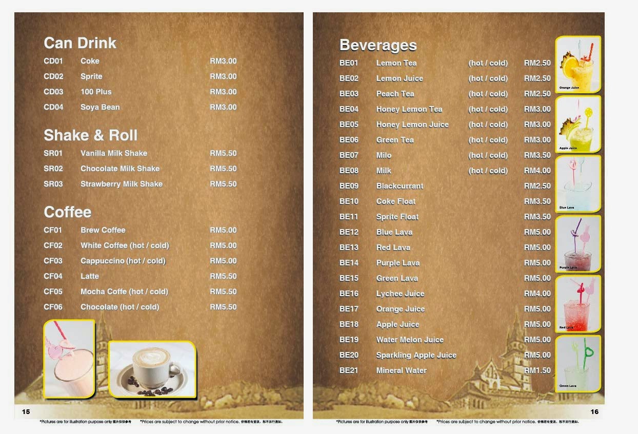 Little Castle Menu Batu Maung: Complete Menu clear & complete version