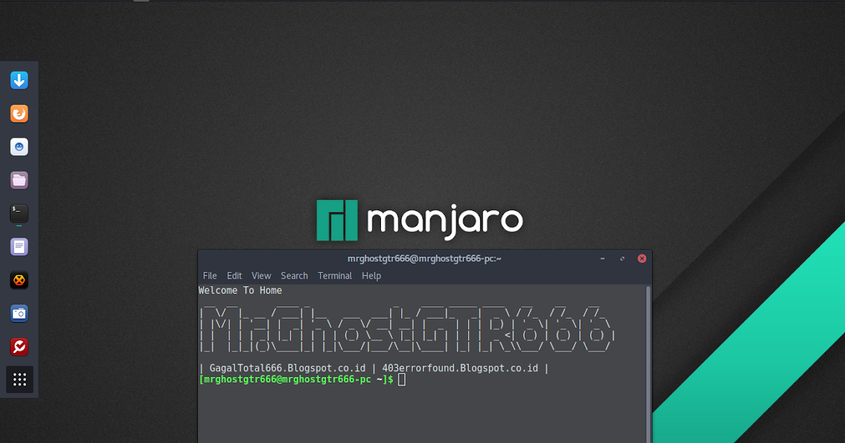 Perintah Dasar Terminal di Linux Manjaro