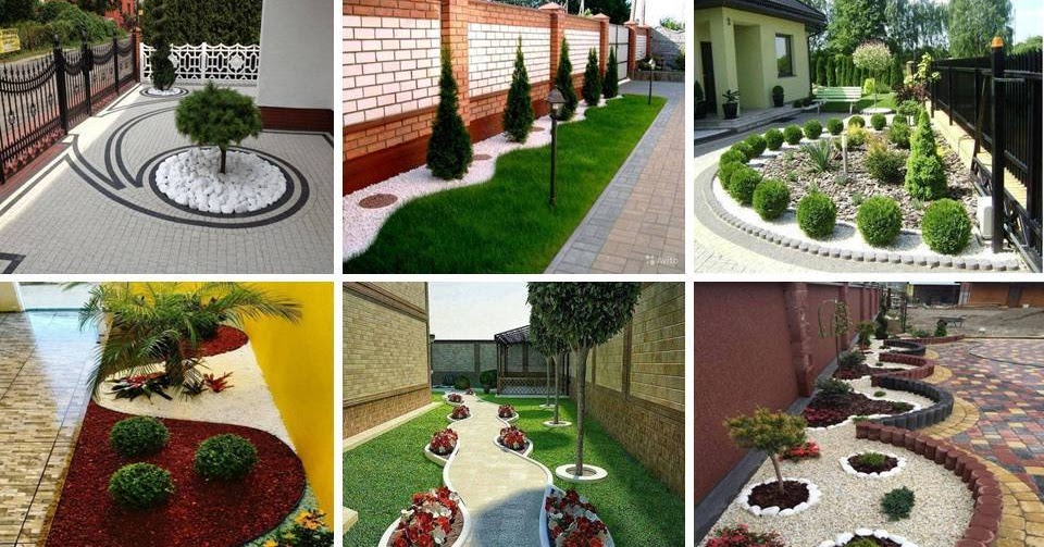 Decorate your home with small tree basins and stones