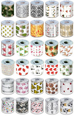 Trés Chic: Decorated Toilet Paper