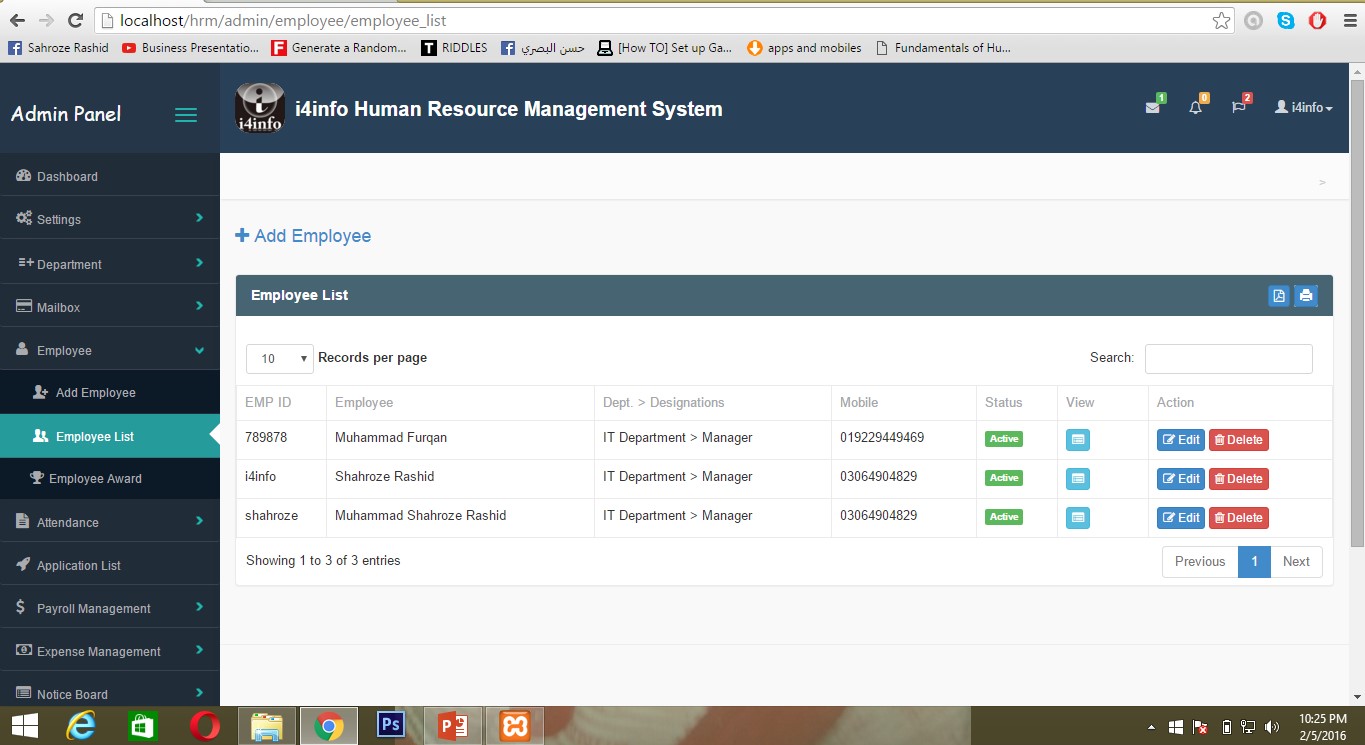 Web-based Resource Management System | With Database Free Download
