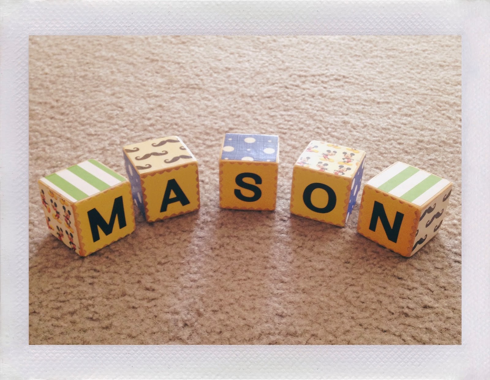 Love of a Feather: DIY Wooden Baby Blocks