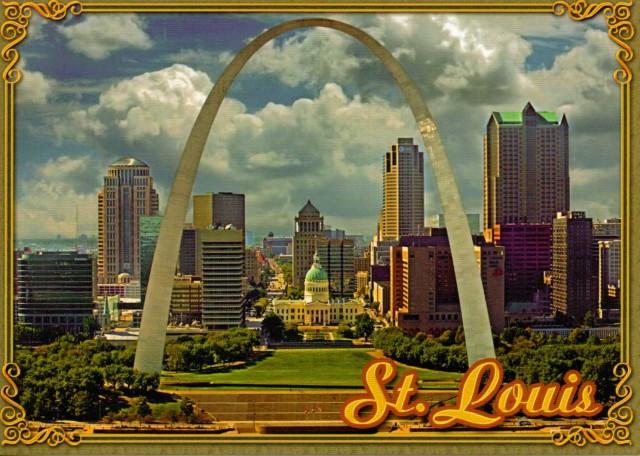 Postcards And Road Trips: Outgoing St. Louis MO Postcard