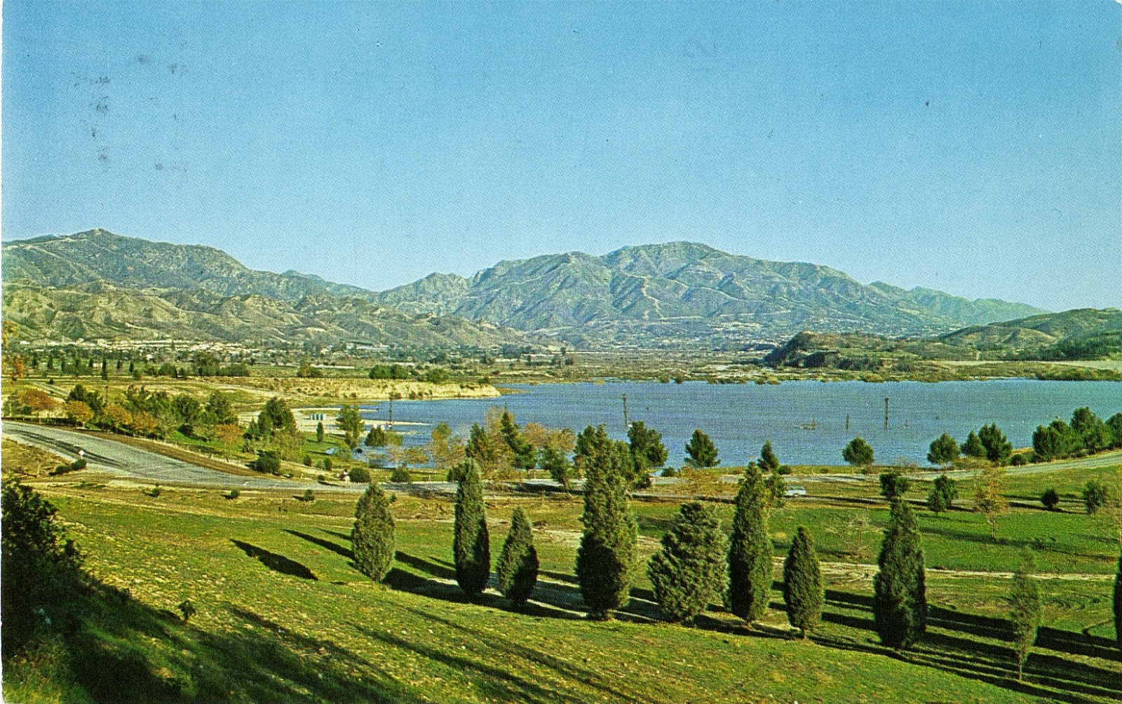 Hansen Dam Postcard | San Fernando Valley Blog