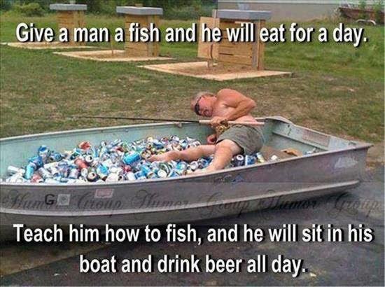 Give a man a fish and he will eat for a day. Teach him how to fish, and ...