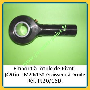 JACQUES POINT: Rotule de pivot PJ20/16 - Elles sont arrivées