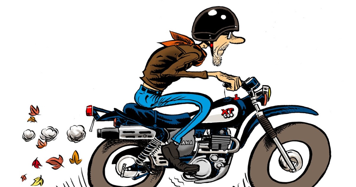 Caricatures pour tous: Une caricature à moto, c'est plus rigolo