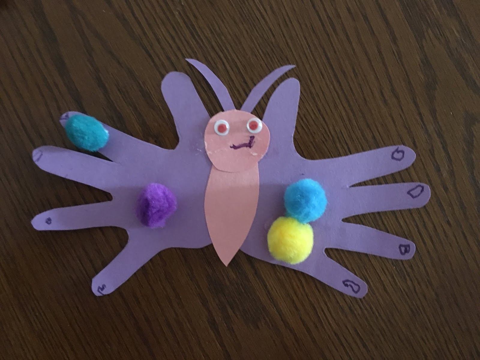 What I Live For: Hand Print Butterfly Craft