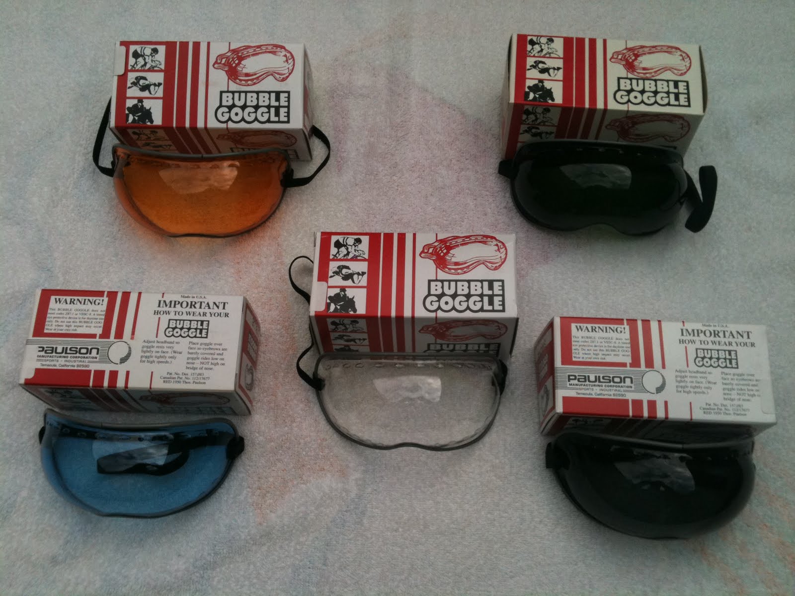 VINTAGE KLASS: WE HAVE 1950 NOS BUBBLE GOGGLES!
