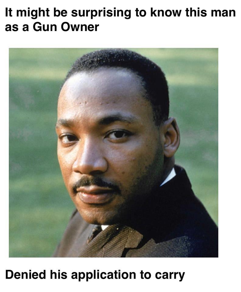 STU PITT BLOG: Dr. Martin Luther King jr - GUN OWNER