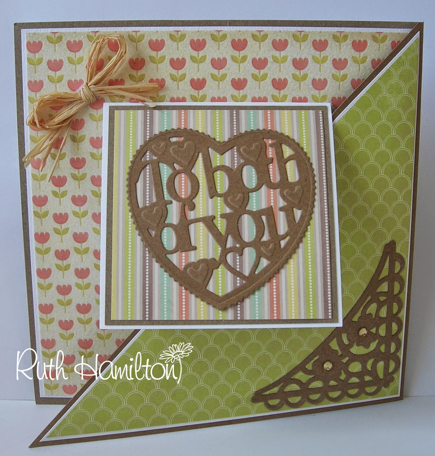 A Passion For Cards: Both of You Triangle front card