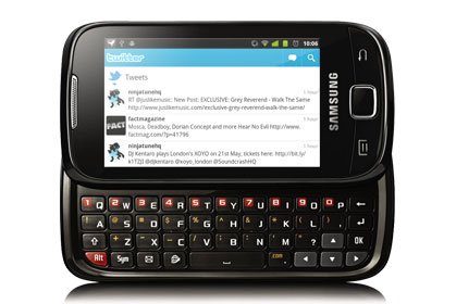 Samsung Galaxy 551 Mobile slide-out keyboard | PhonePict
