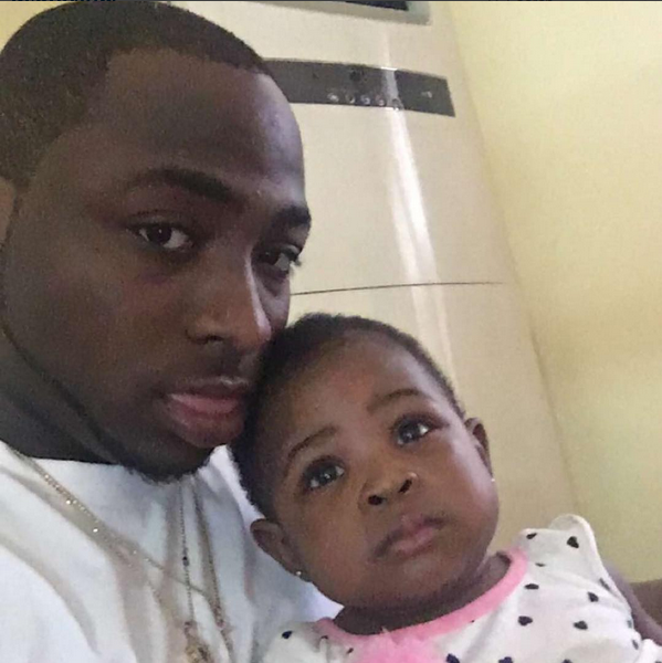 Aww, Davido's daughter is now walking (photos) - Kemi Filani