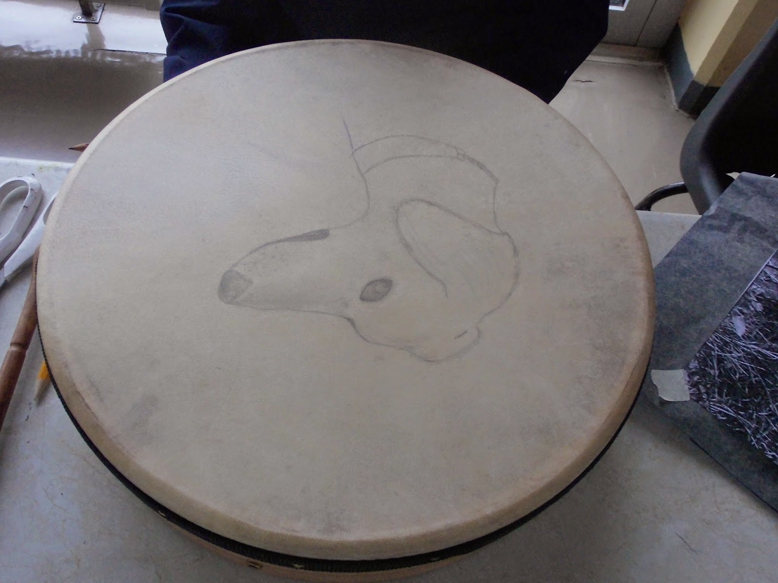 Miss Power Art : Steps in Bodhran making