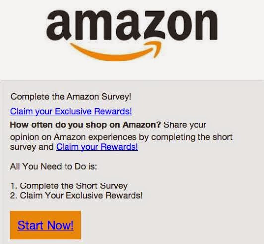 No Canned Spam - Thank You Mam: Congratulations: You won an Amazon Reward