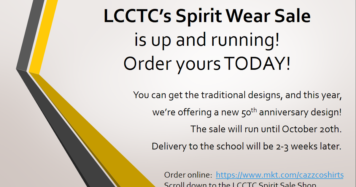 The LCCTC Eagle: LCCTC Spirit Wear Sale
