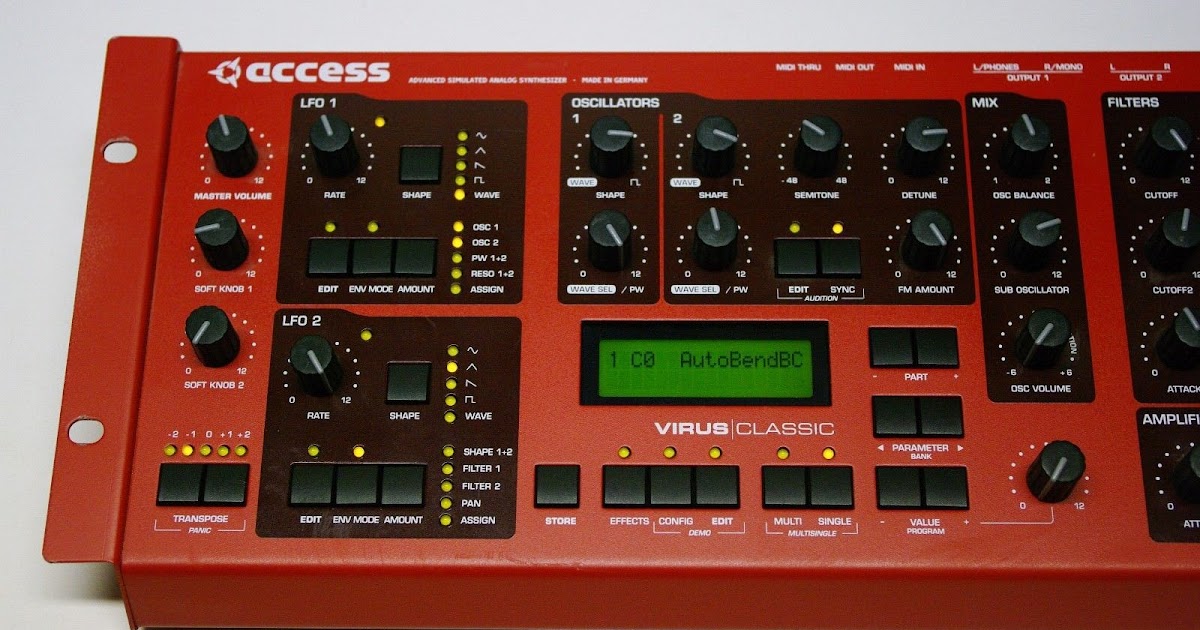 MATRIXSYNTH: Access Virus Classic Virtual Analog Synthesizer