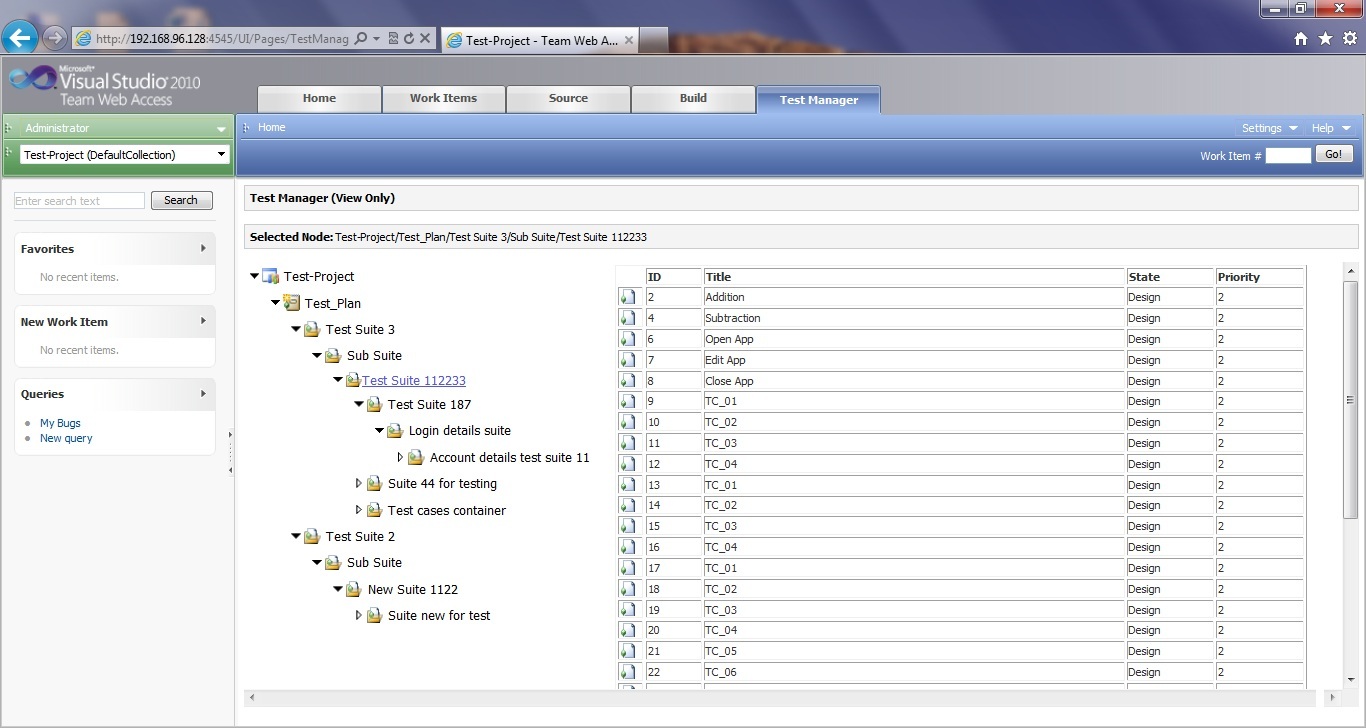 Computer World Tfs 2010 Test Manager Web Access