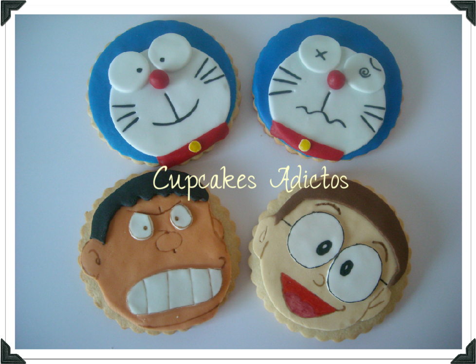 Cupcakes Adictos: Galletas Doraemon