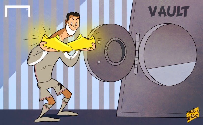 Omar Momani cartoons: Profligate Cristiano Ronaldo keeps shooting boots ...