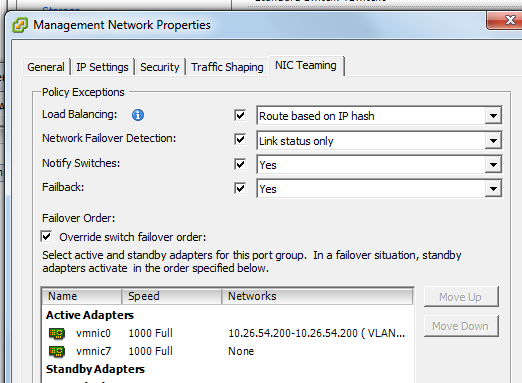Hubbard On Networking Esxi Vswitch Configuration For Cisco Cross Stack