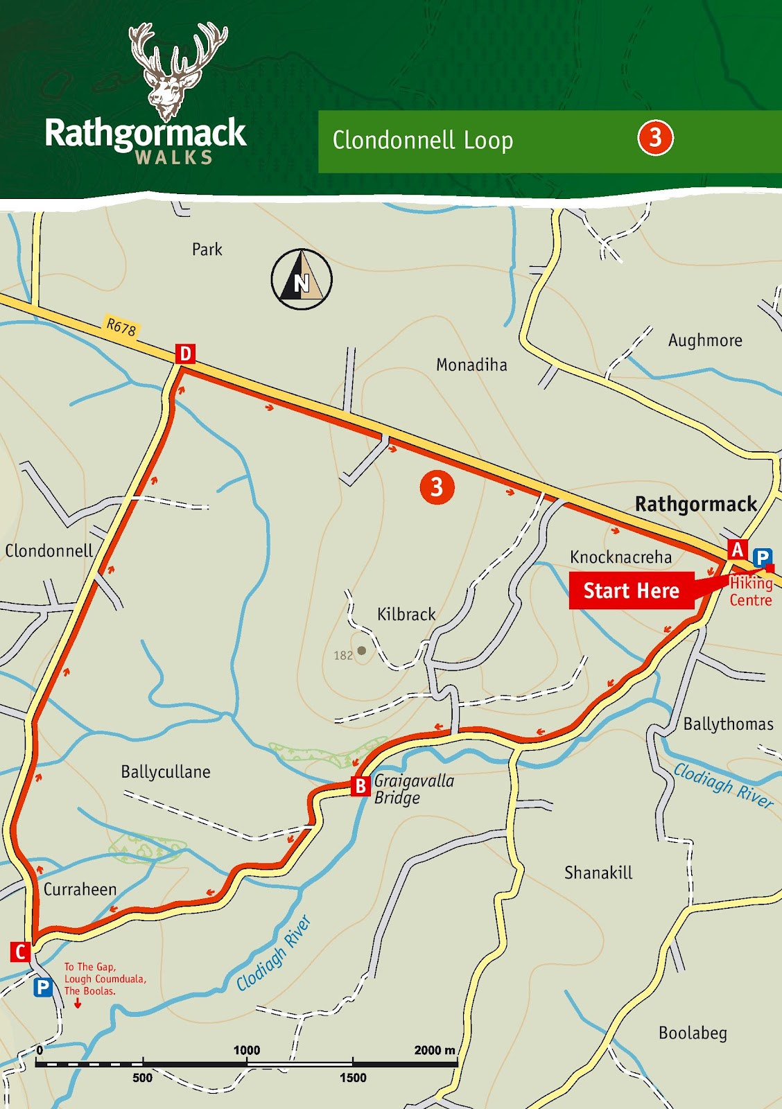 Rathgormack Walks: Rathgormack Walks 3 Clondonnell Loop