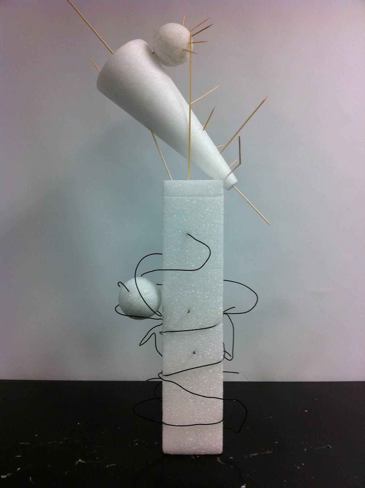 3D design: Elements of Design Styrofoam Studies
