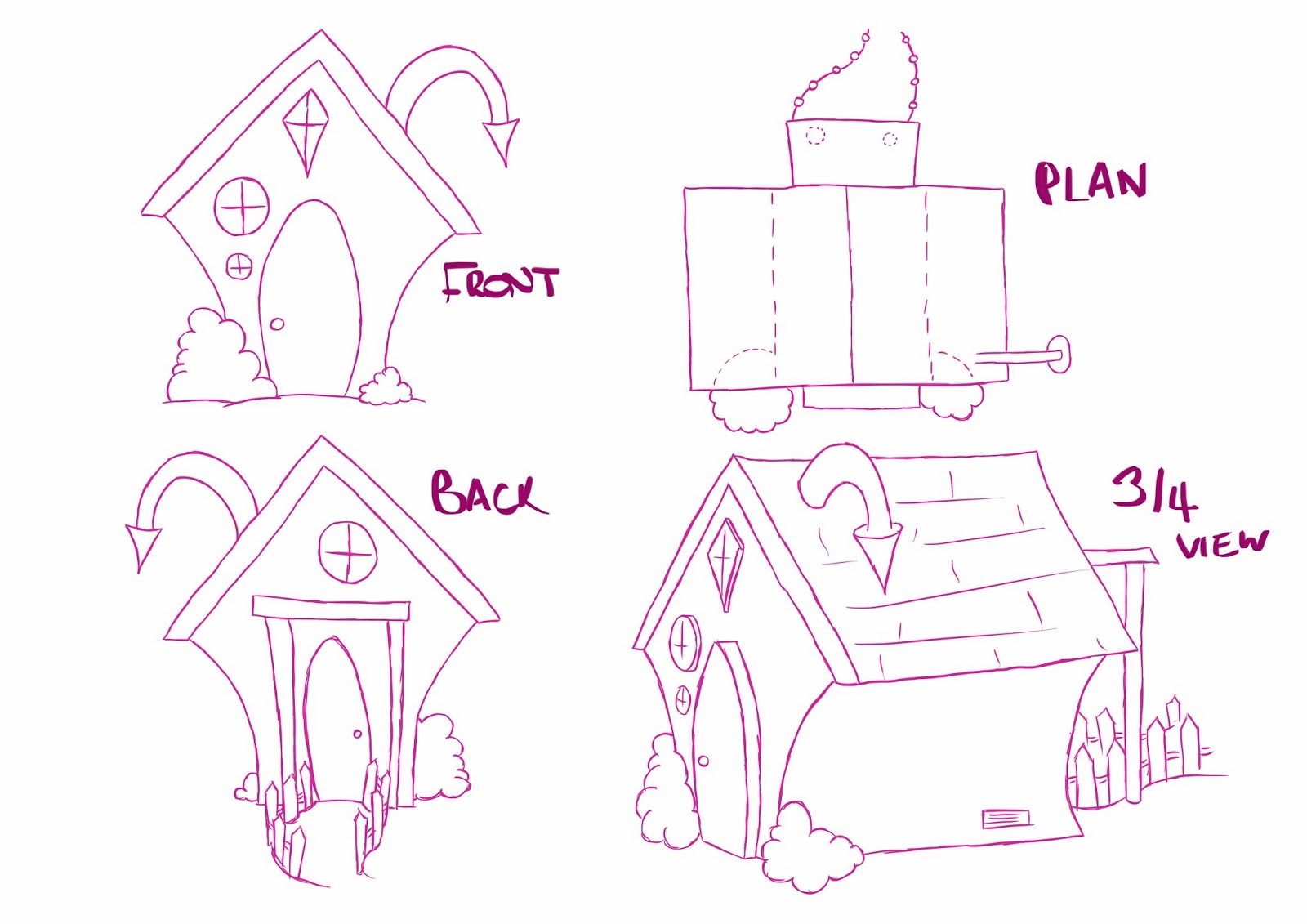 Brooke Hayes Animation: Village House 2 Turnaround