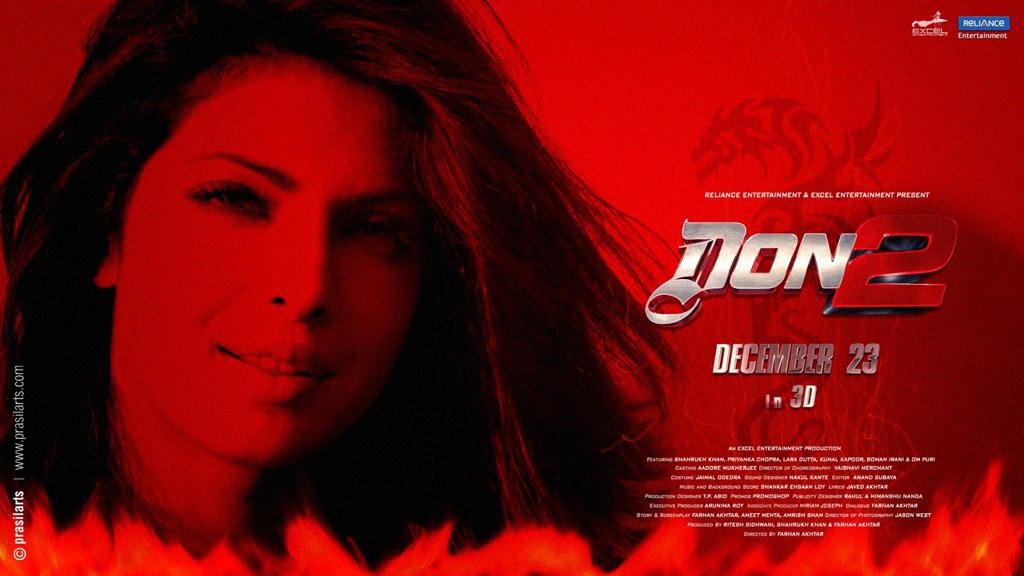 Don 2 Posters: Starring Shahrukh Khan, Priyanka Chopra, Kunal Kapoor | Bollywood Trendz