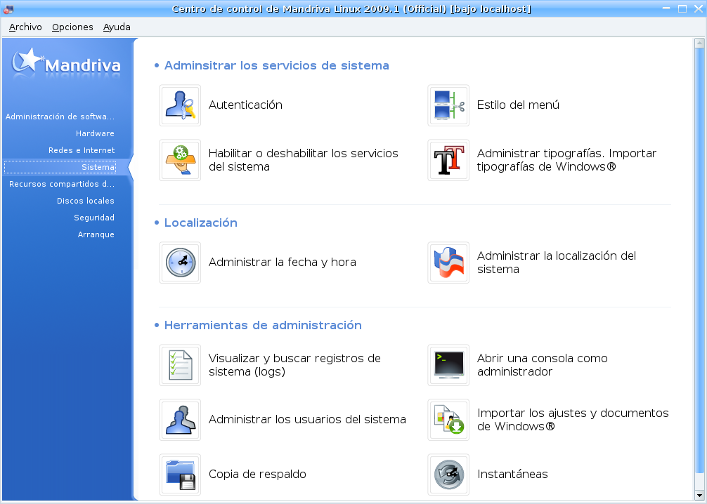 Mandriva: HERRAMIENTAS DE MANDRIVA