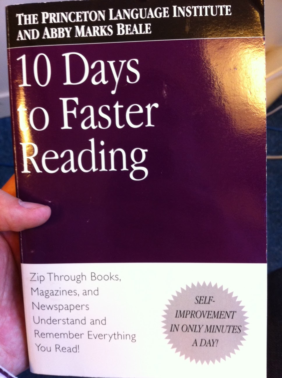 My Personal MBA: Lecture n°8 : 10 Days to Faster Reading par Abby Marks ...