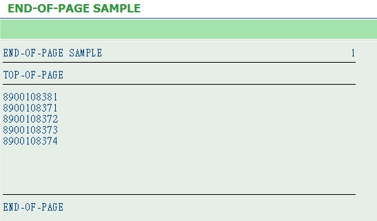 ERIC YANG'S NOTEPAD: ABAP/4 : How to trigger REPORT END-OF-PAGE block event (SKIP or RESERVE)