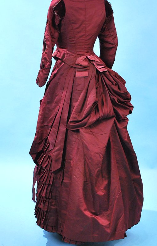 All The Pretty Dresses: Burgundy Bustle Era Dress