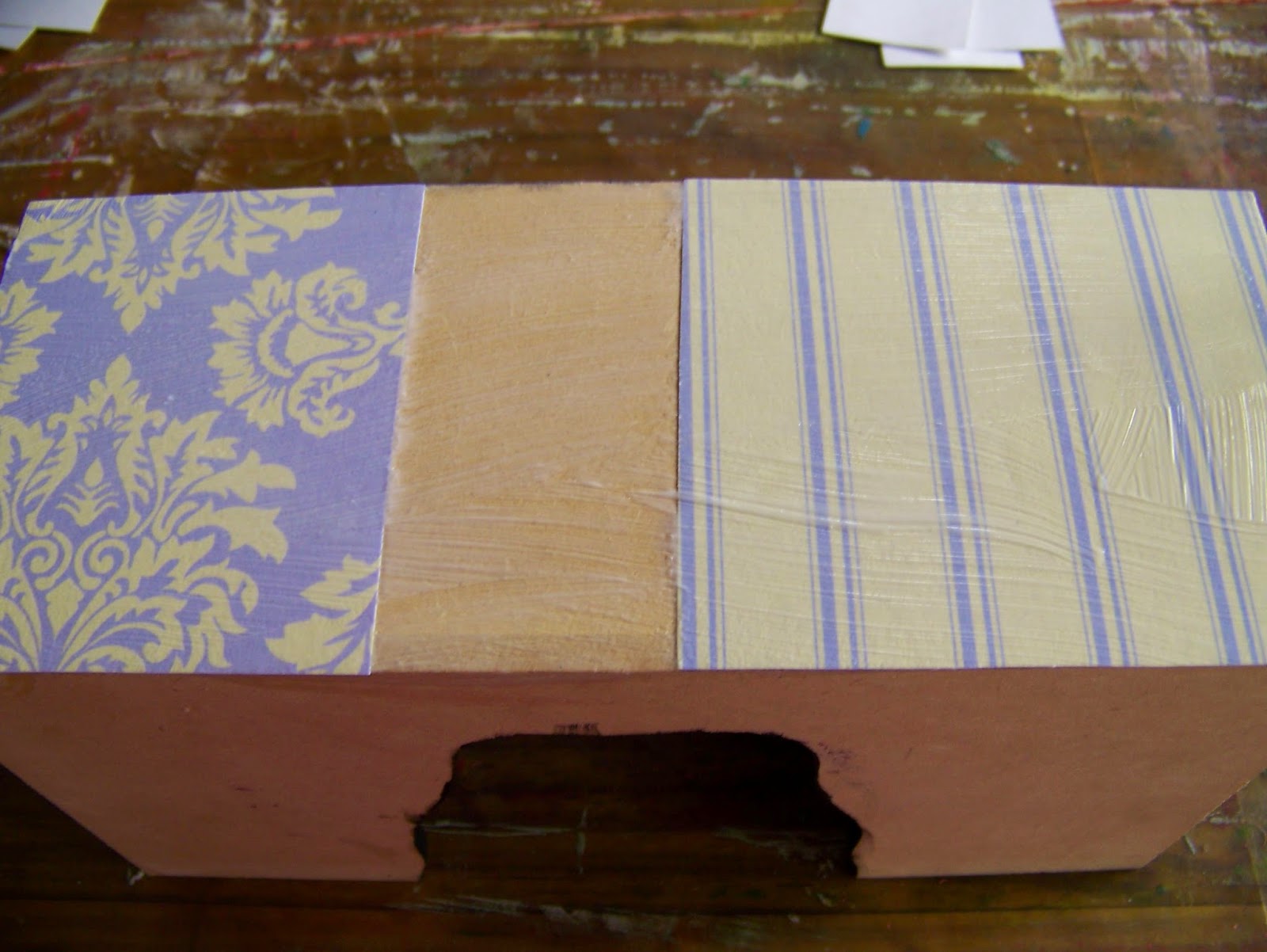 A Pretty Talent Blog: Step-by-Step: Decoupage a Tissue box & make an ...