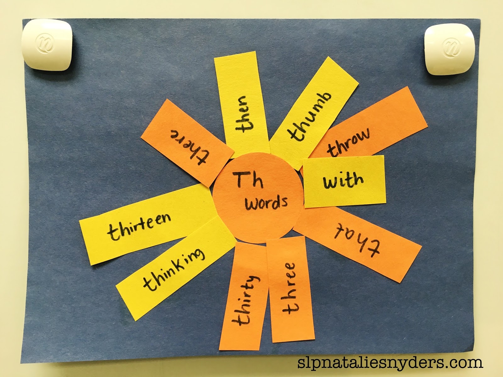 Quick and Easy Sun Craft for Speech-Language Therapy