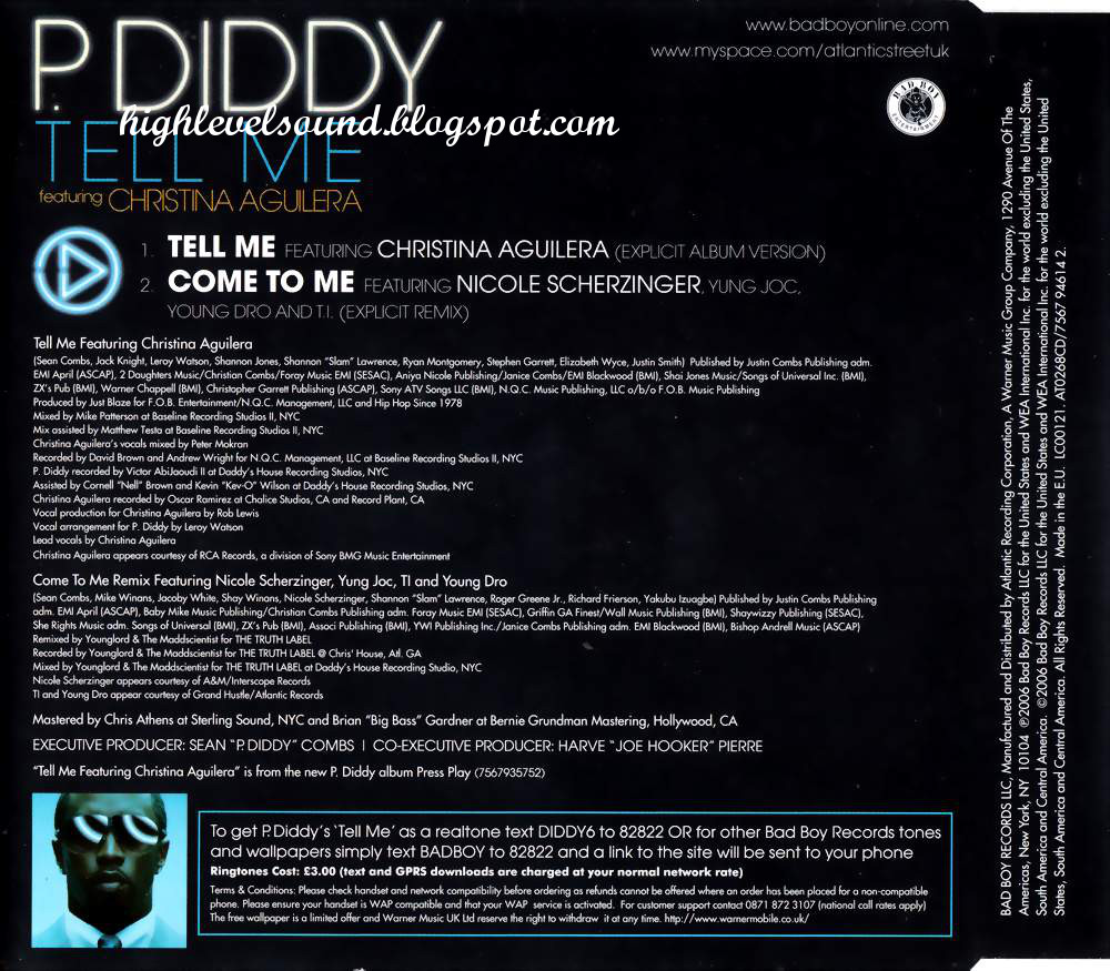 highest level of music: P. Diddy - Tell Me-(EU_CDS)-2006-hlm